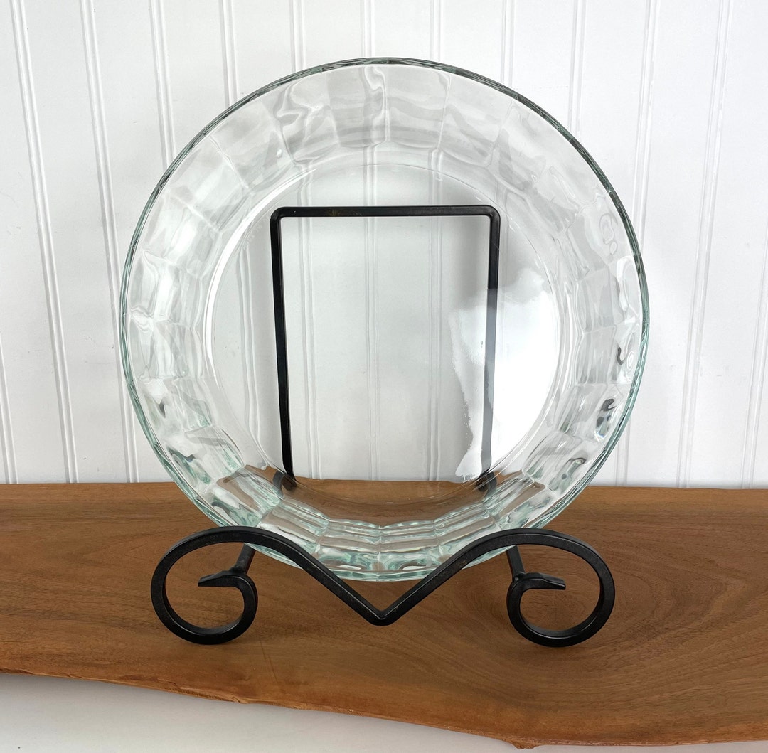 X HEAVY DUTY 7" DEEP Wrought Iron Metal Bowl Stand Heavy Platters Art ...