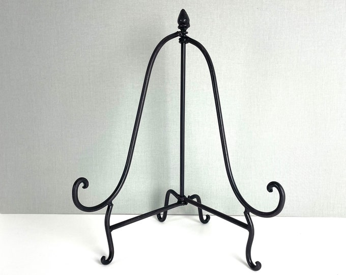 16" HEAVY DUTY EASEL Rustic Wrought Iron Primitive Metal Large Table ...
