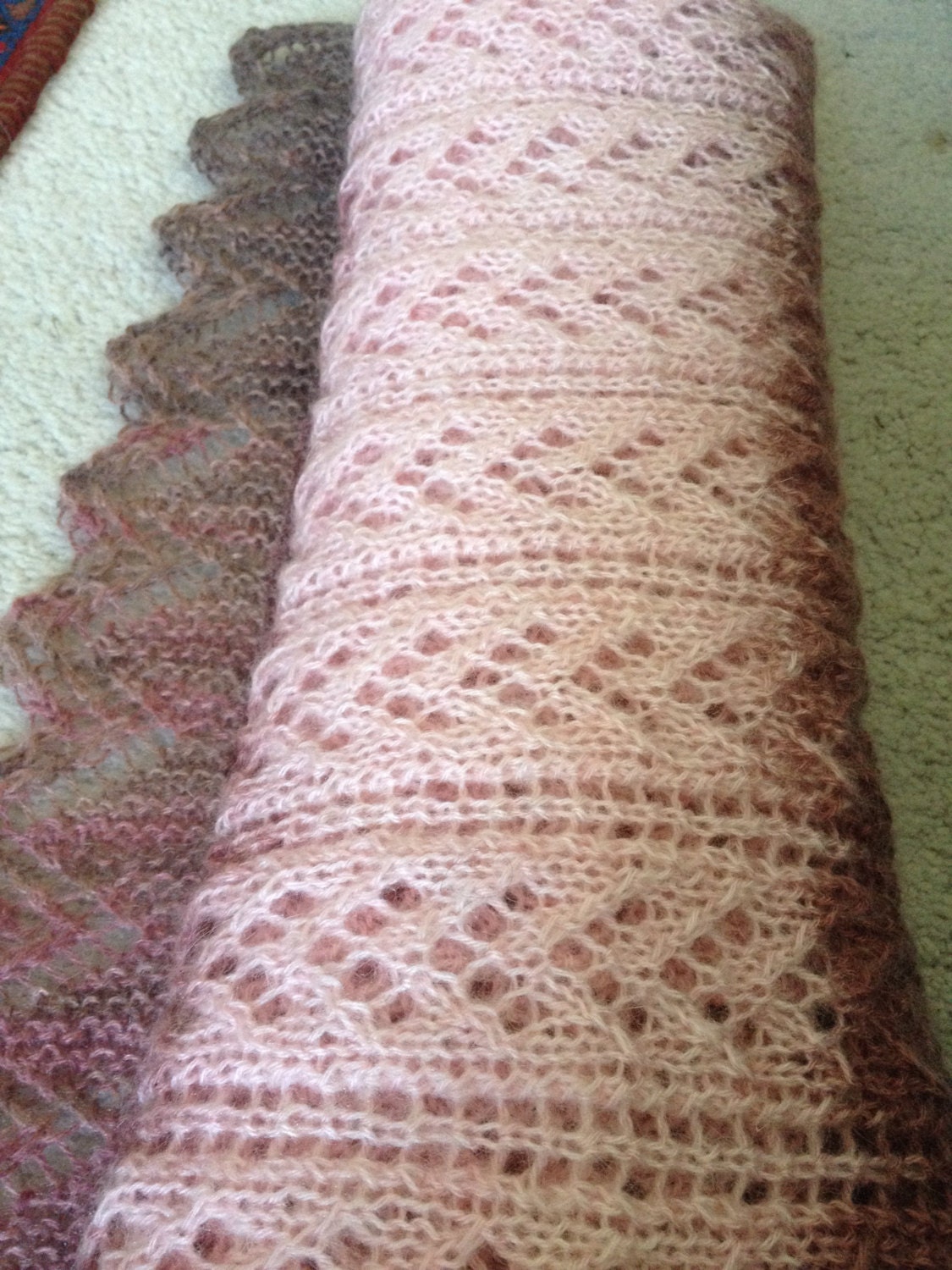 Lacy Scarf Knitting Pattern: Elegant Lace Borders (PDF Pattern) - Etsy