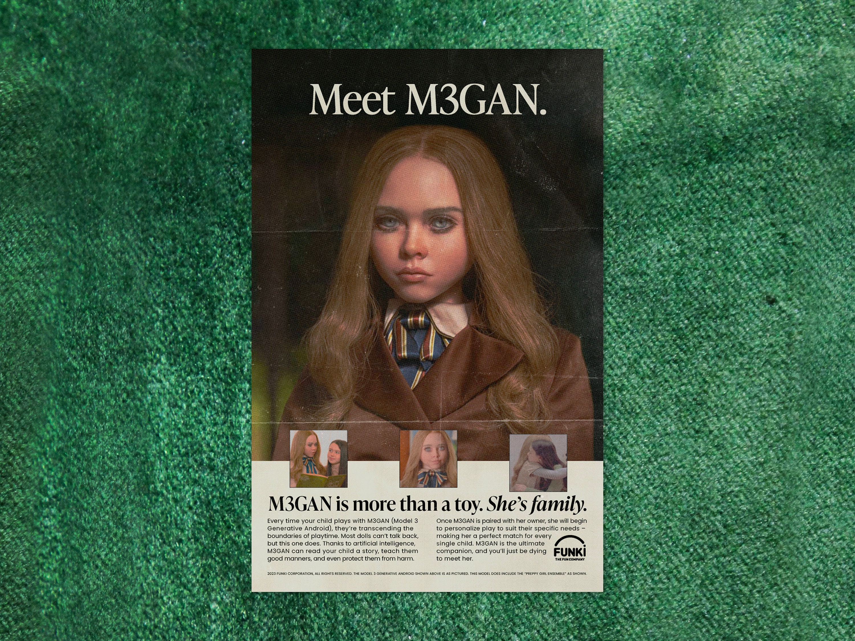 M3GAN - Horror Movie - Vintage Ad-style Typographic Poster *DIGITAL ...