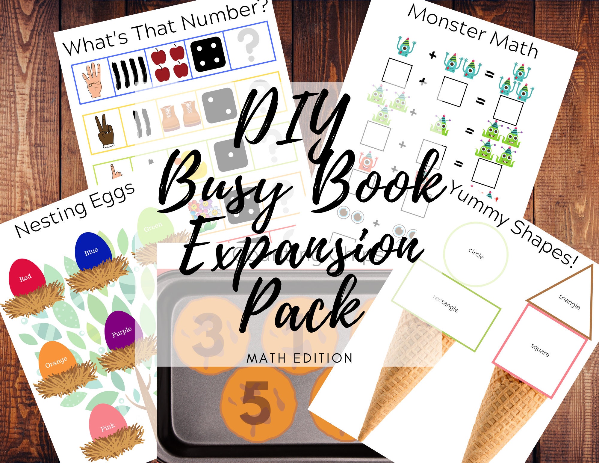 Math Busy Book Toddler to Preschool Quite Time Activity | Etsy