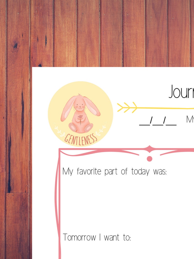 Set of 9 Printable Journal Sheets for Kids- With Prompts! - Instant ...