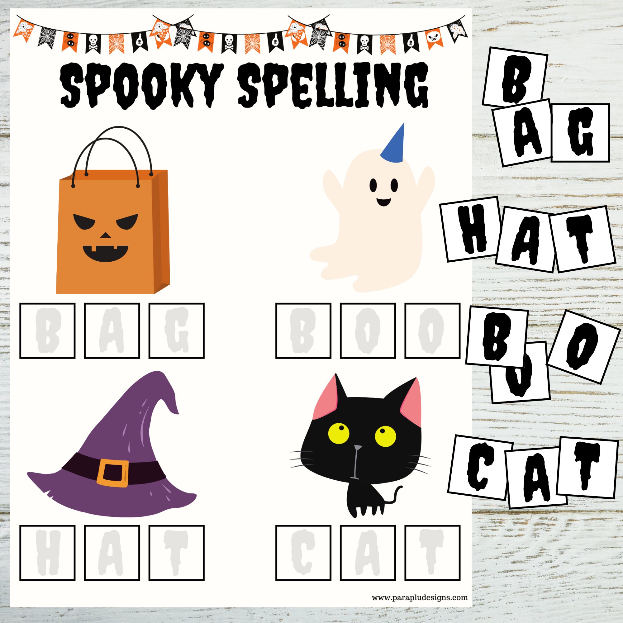 Halloween Themed Busy Book - Printable Educational Quiet Time Activity ...