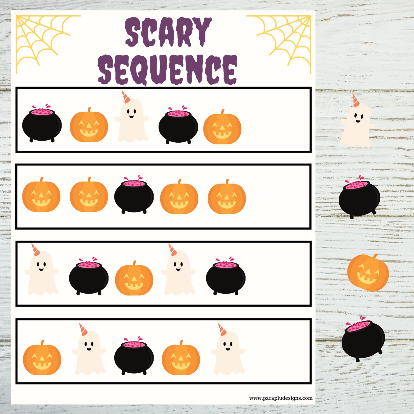 Halloween Themed Busy Book - Printable Educational Quiet Time Activity ...
