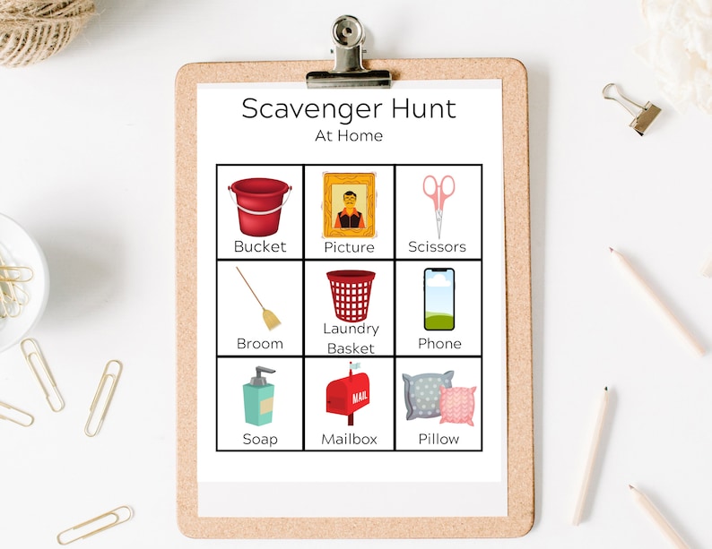 Printable Scavenger Hunts Variety Pack- Road Trips, Grocery Store ...