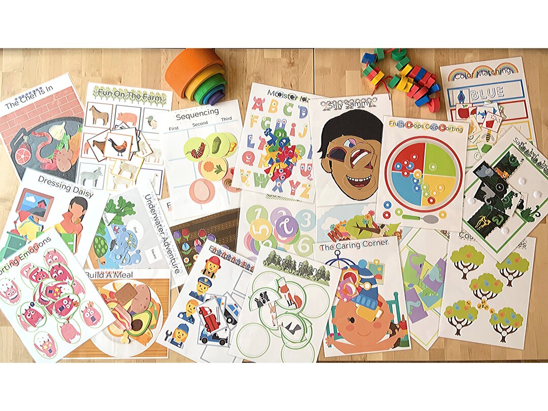 HUGE 40 Page Printable Toddler Busy Book - Easy to Assemble ...