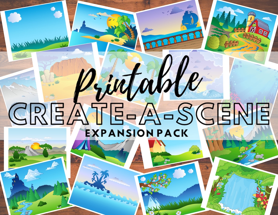 17 Page Busy Book - Create A Scene - DIY - Reusable - Printable Pages ...