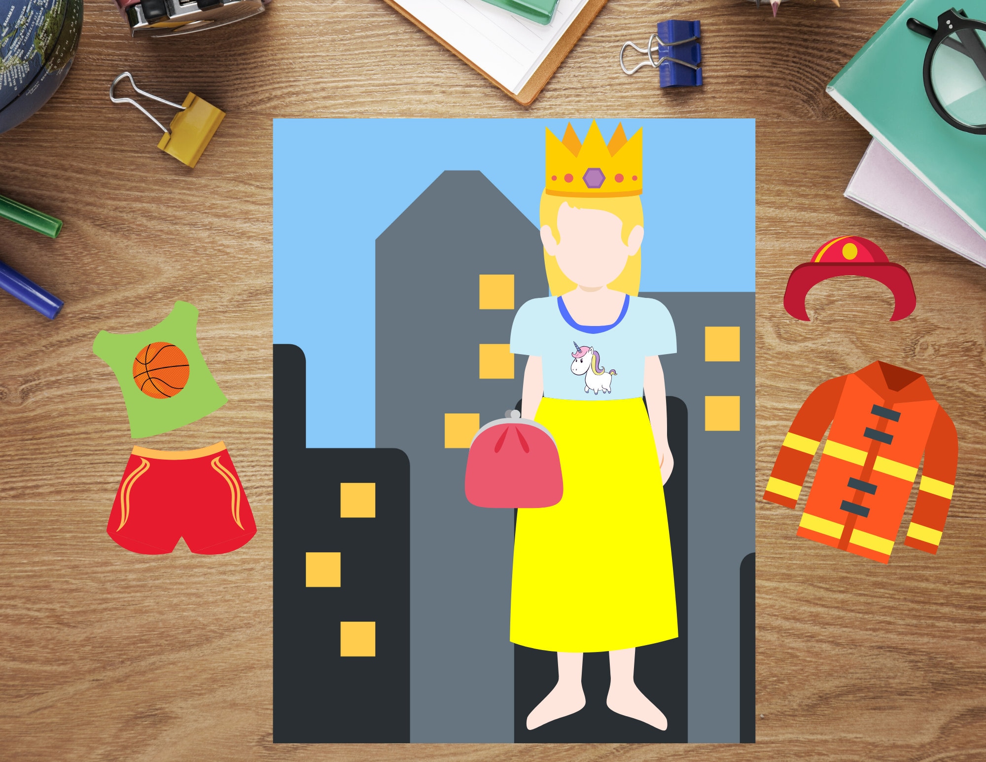 Paper Dolls Busy Book- 42 Pieces With 3 Backgrounds - DIY Printable ...