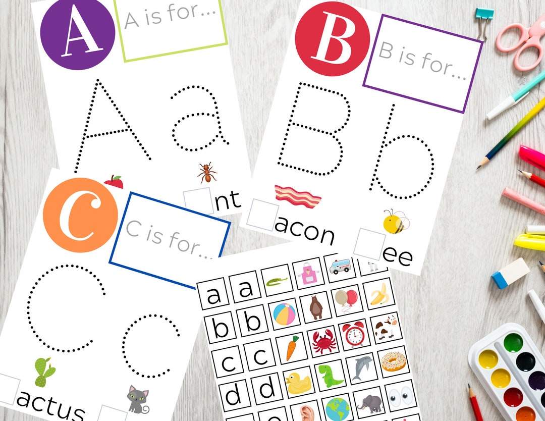 32 Page Busy Book- Learning Letters A-Z- Engaging and Interactive Hands ...