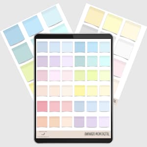 300+ Pastel Digital Stickers for Sticky Notes, Banners, Tabs and ...