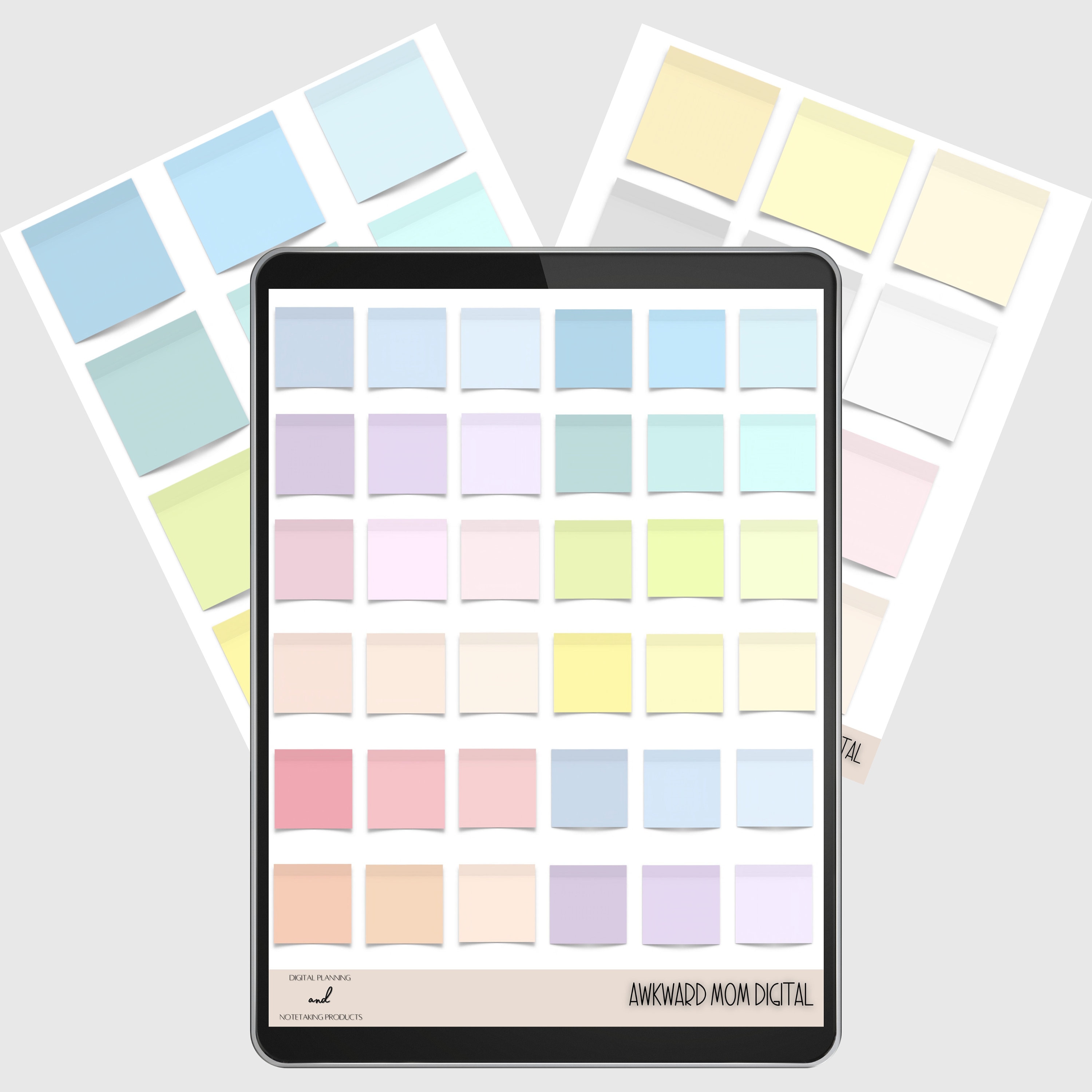 300+ Pastel Digital Stickers for Sticky Notes, Banners, Tabs and ...