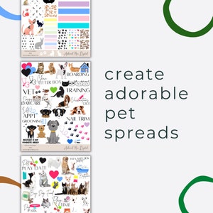 PET CARE Digital Goodnotes Stickers, Digital Stickers, Digital Planner ...