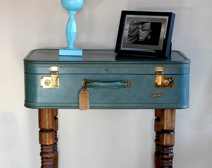 Vintage Suitcase Table Side Table Storage - Etsy
