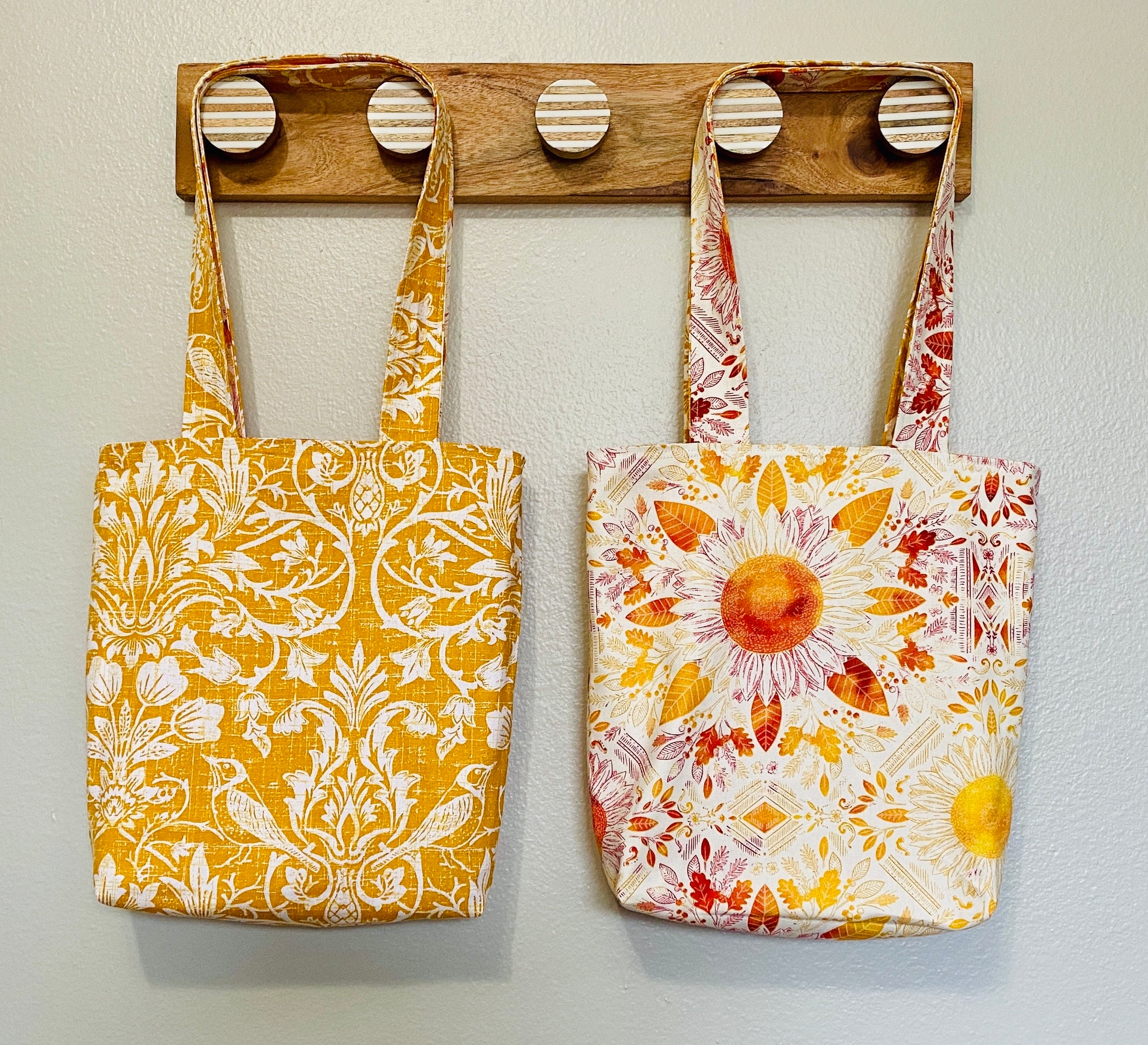 Handmade Reversible Tote Bags, Canvas Cotton - Etsy