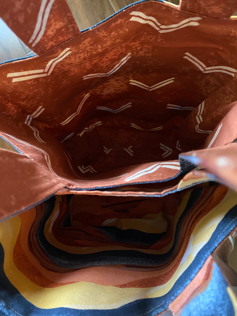 Handmade Reversible Tote Bags Canvas Cotton - Etsy