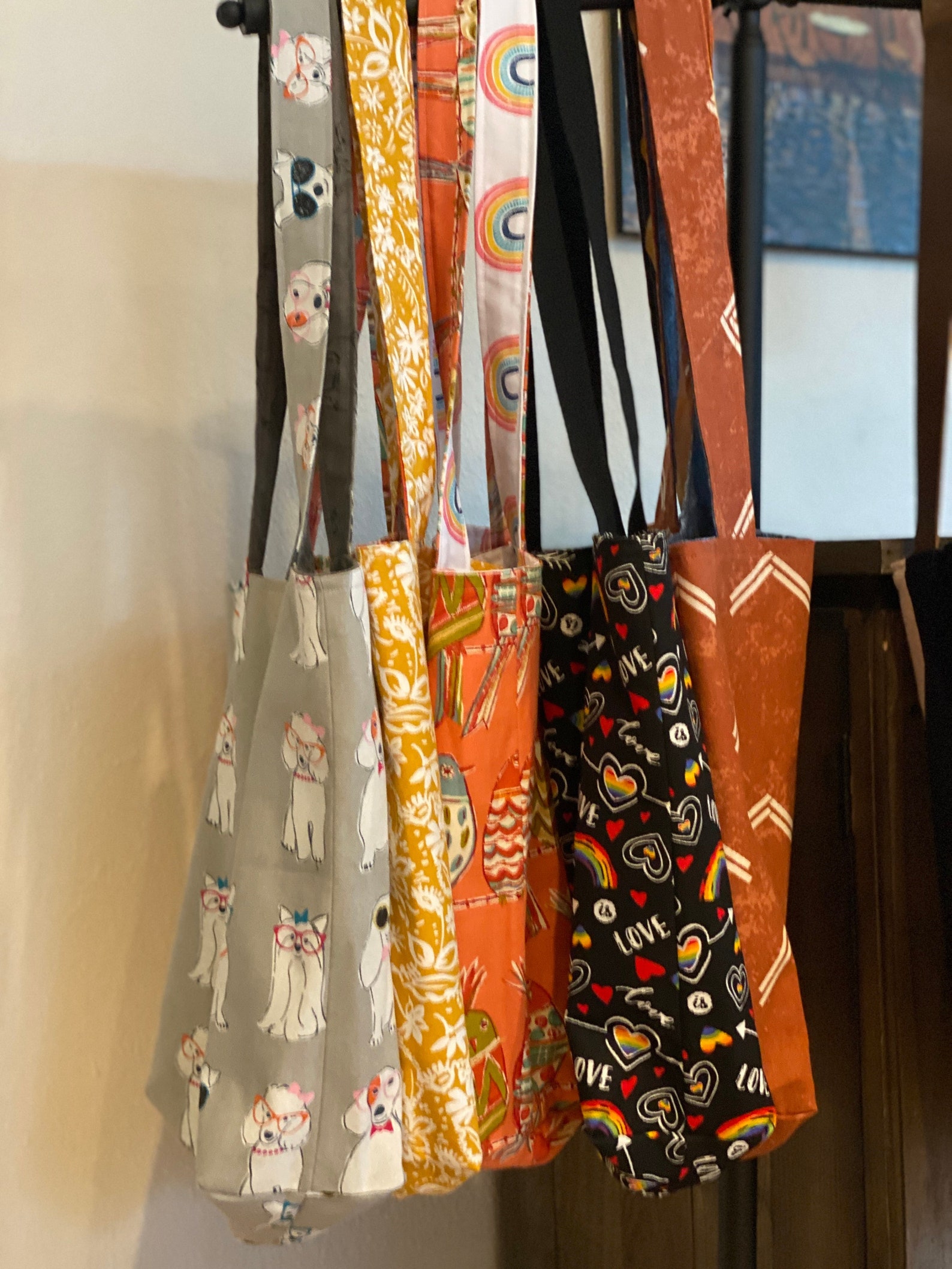 Handmade Reversible Tote Bags Canvas Cotton - Etsy