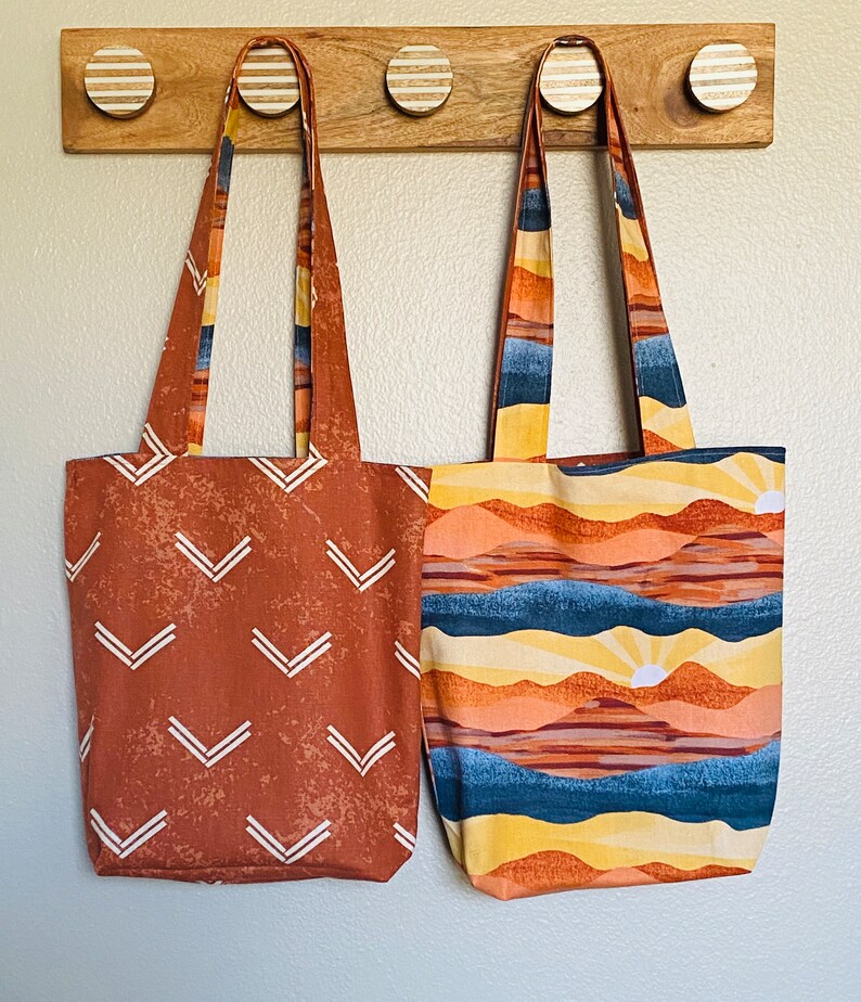 Handmade Reversible Tote Bags Canvas Cotton - Etsy