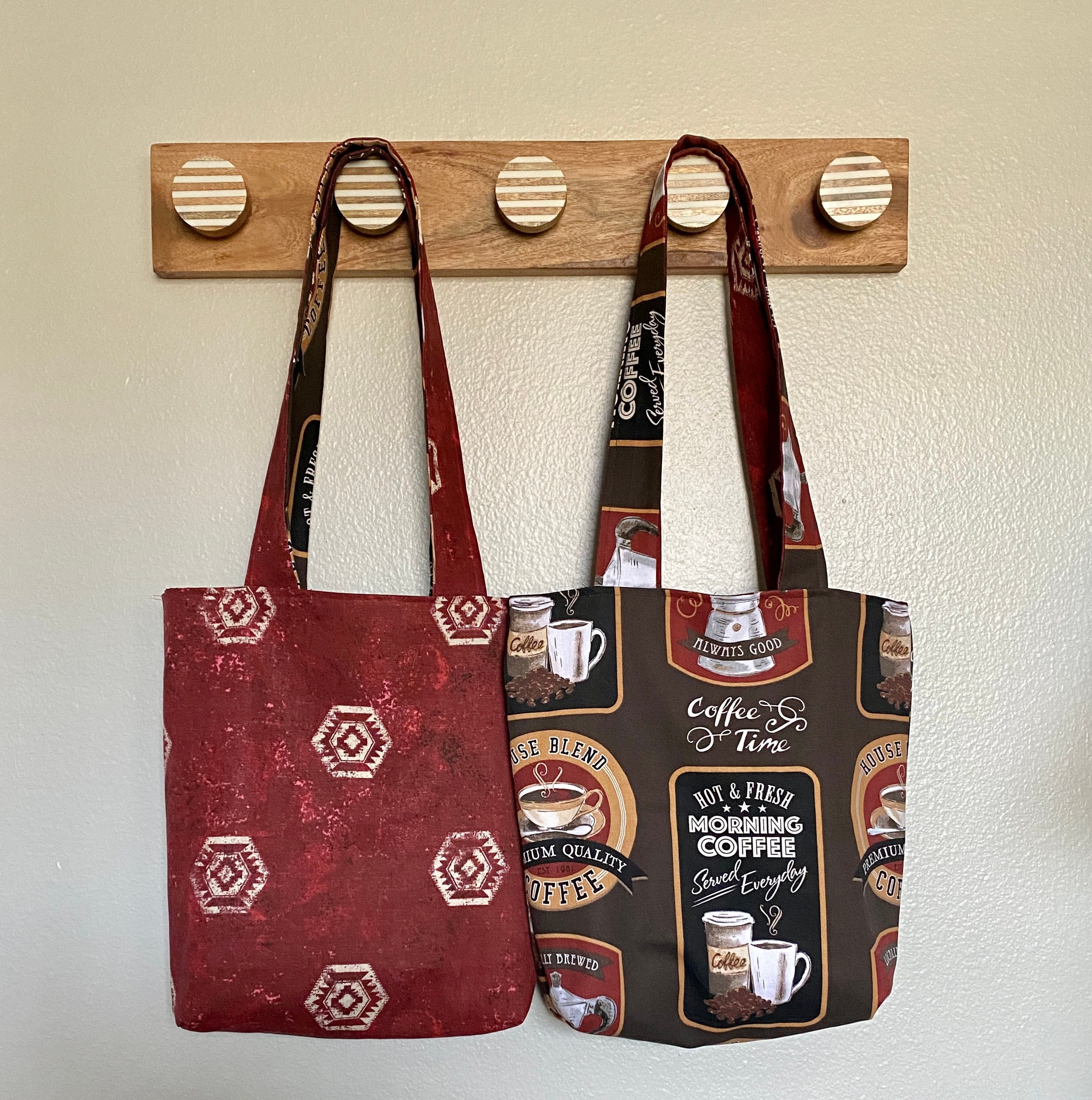 Handmade Reversible Tote Bags, Canvas Cotton - Etsy