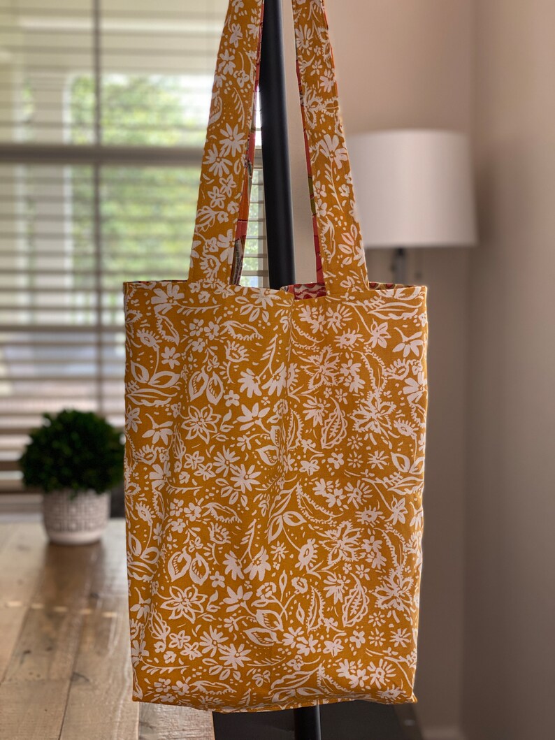Handmade Reversible Tote Bags Canvas Cotton - Etsy