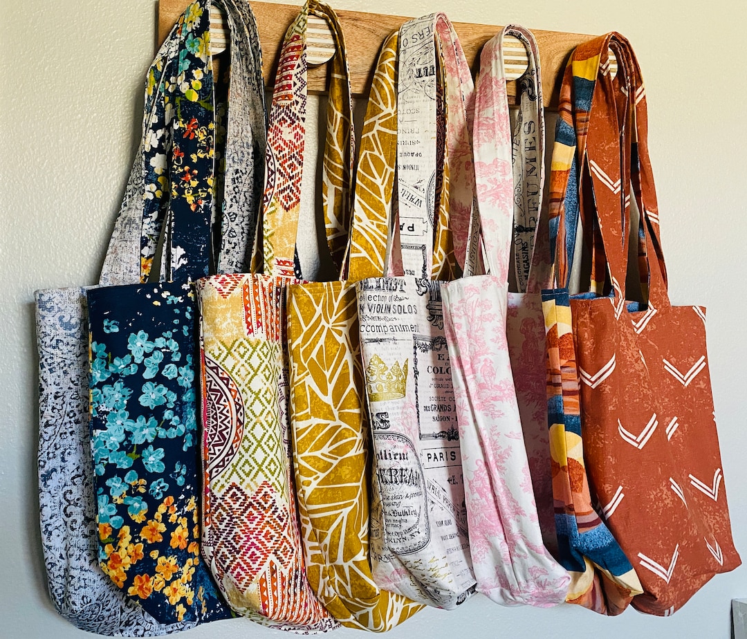 Handmade Reversible Tote Bags Canvas Cotton - Etsy