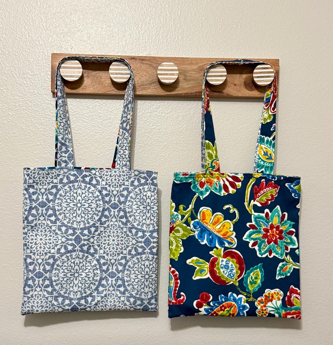 Handmade Reversible Tote Bags, Canvas Cotton - Etsy