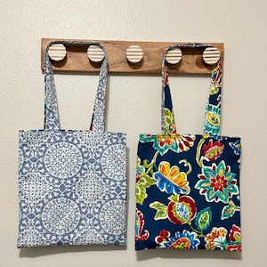 Handmade Reversible Tote Bags, Canvas Cotton - Etsy