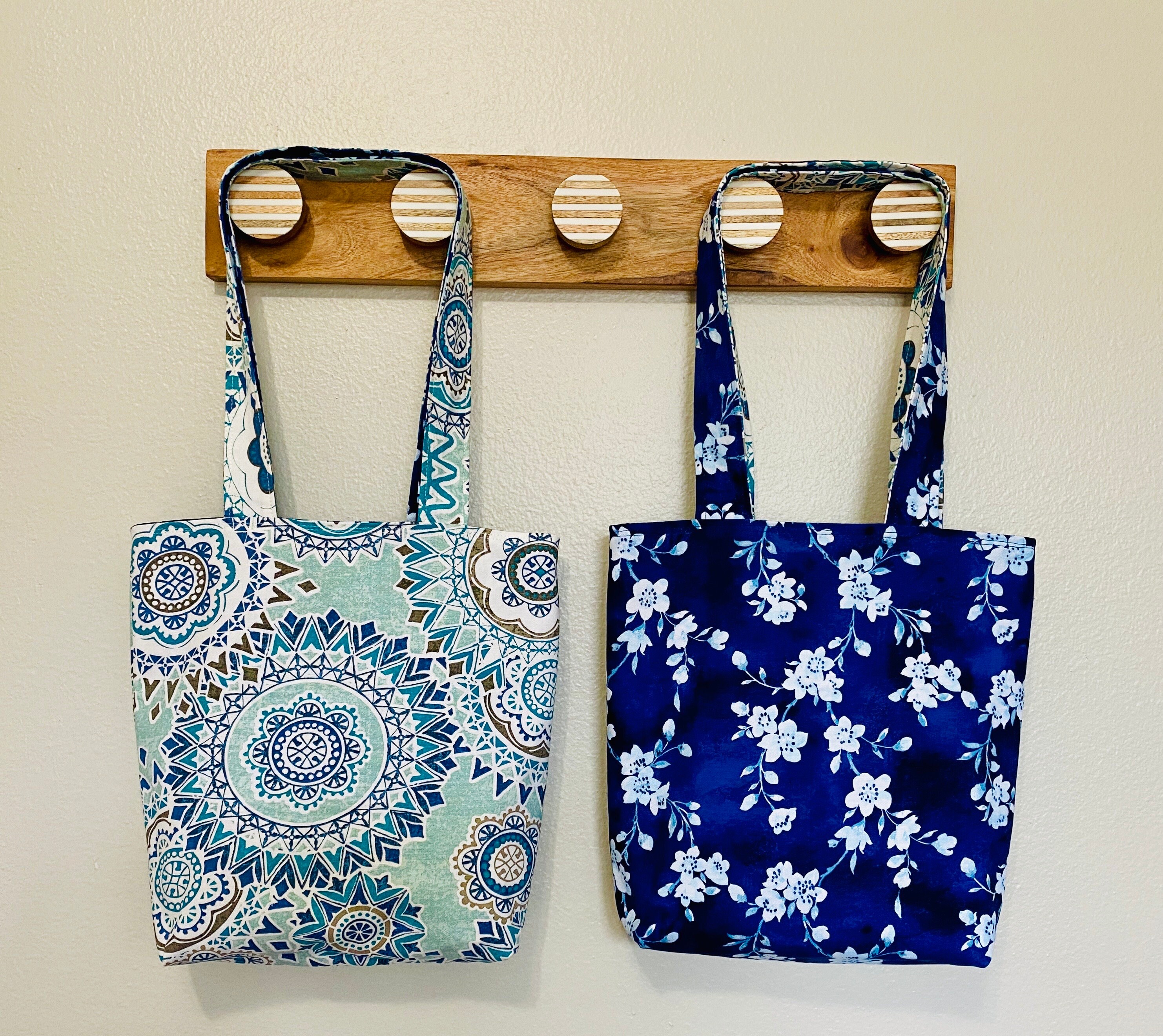 Handmade Reversible Tote Bags, Canvas Cotton - Etsy