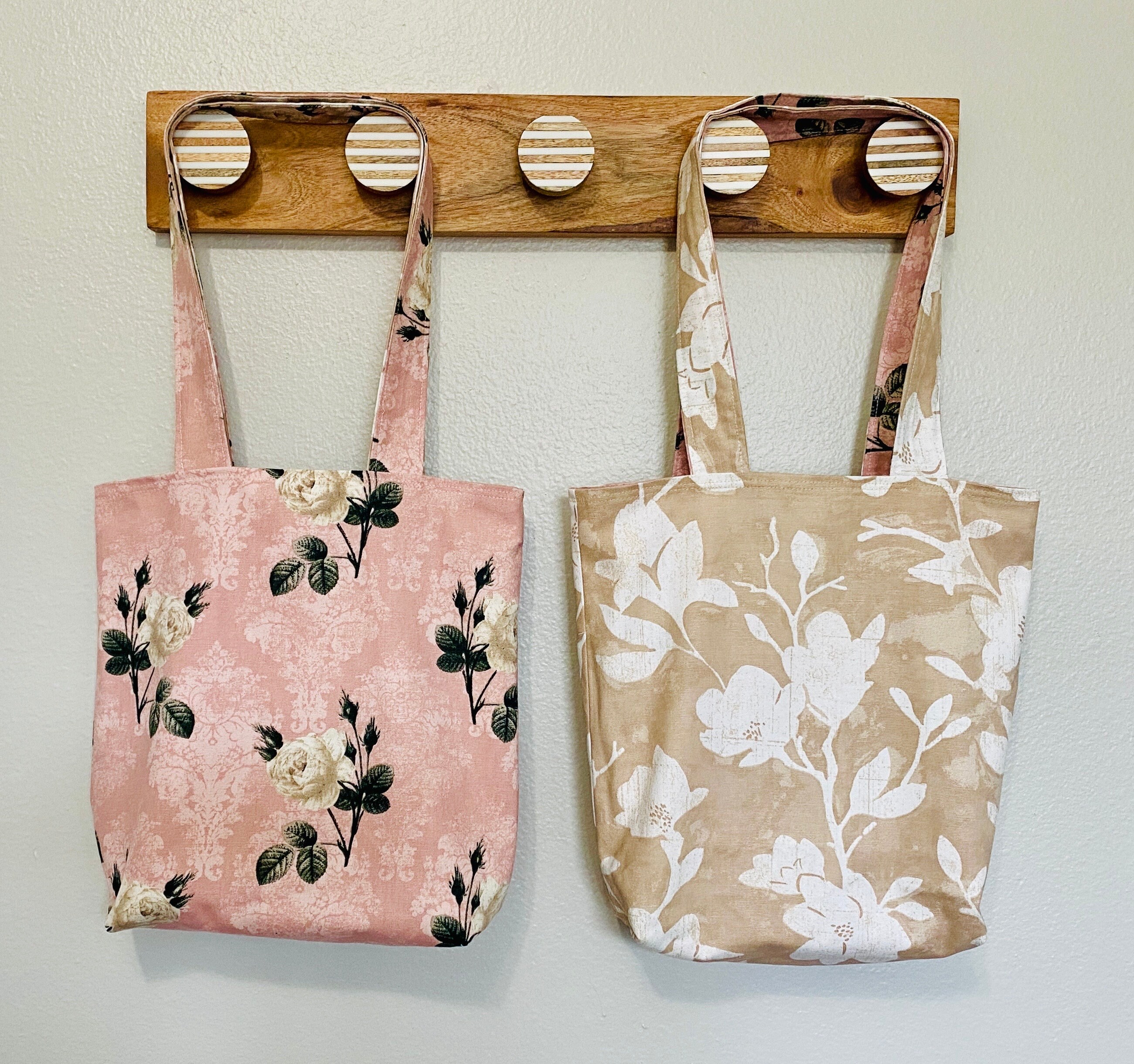 Handmade Reversible Tote Bags, Canvas Cotton - Etsy