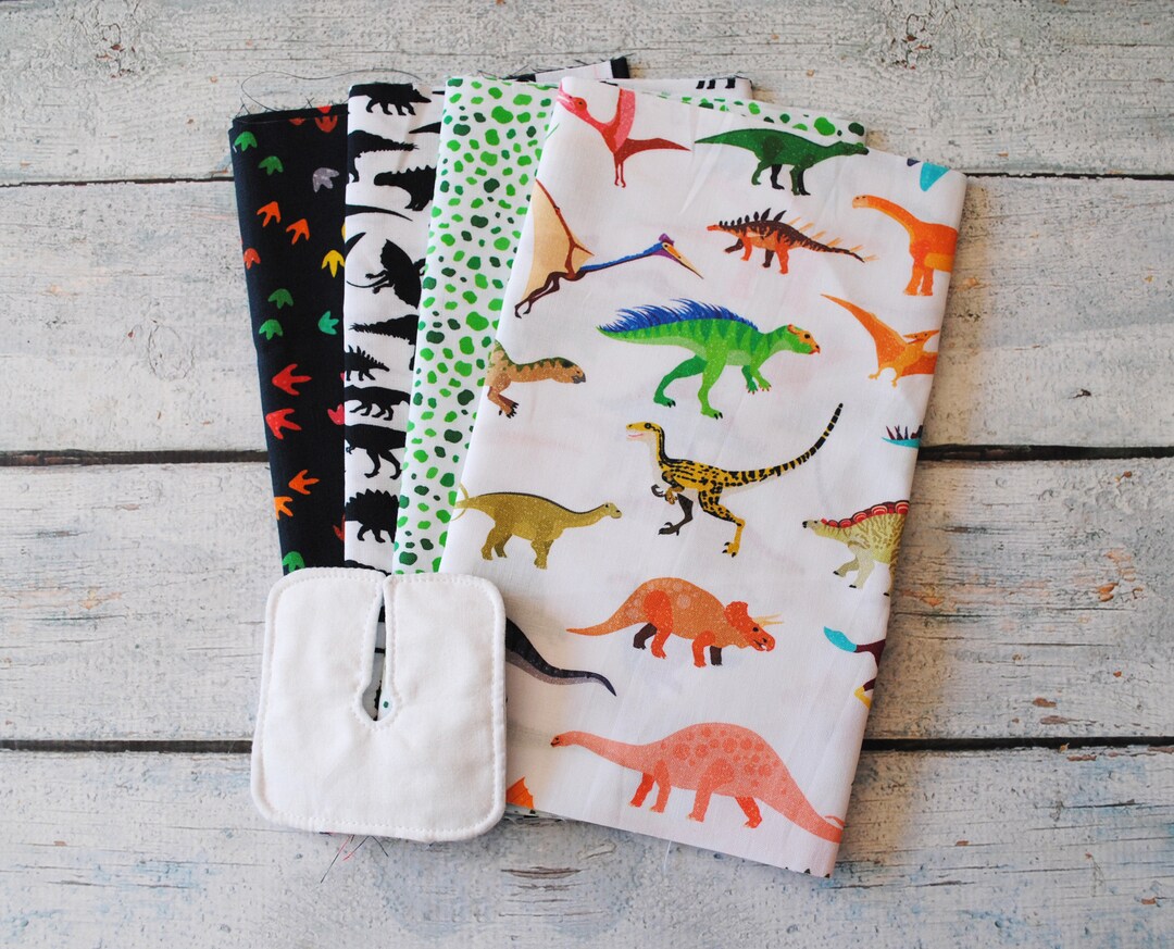 Colorful Dinos Set of 4 Trach Pads Tracheostomy Pad Trach Dressing ...