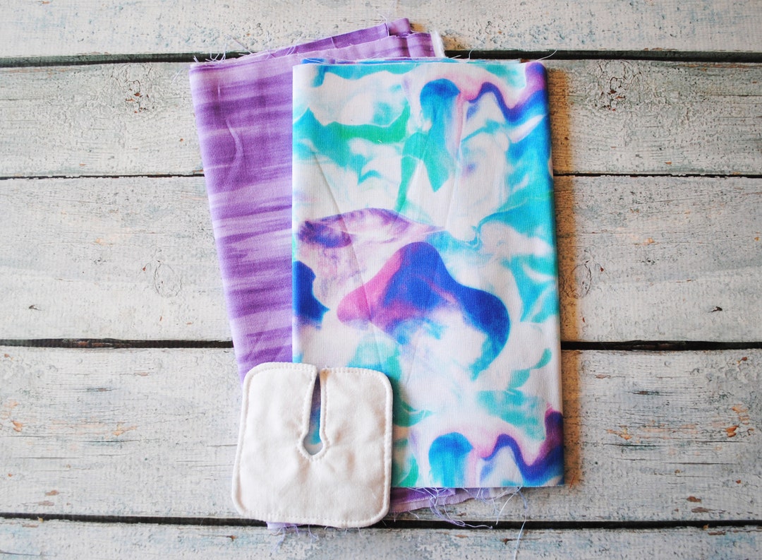 Purple Swirl last One Set of 4 Trach Pads Tracheostomy Pad Trach ...