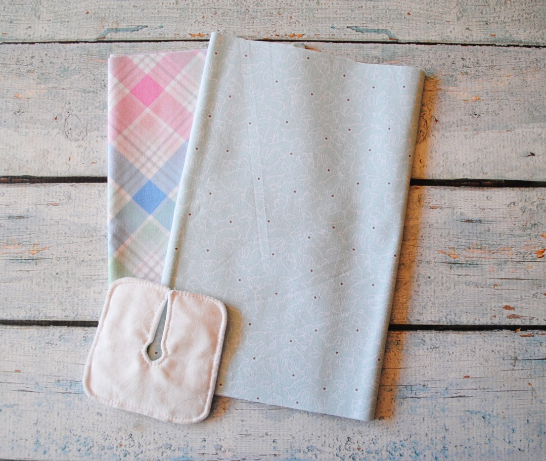 Bunny Plaid Set of 4 Trach Pads Tracheostomy Pad Trach Dressing ...