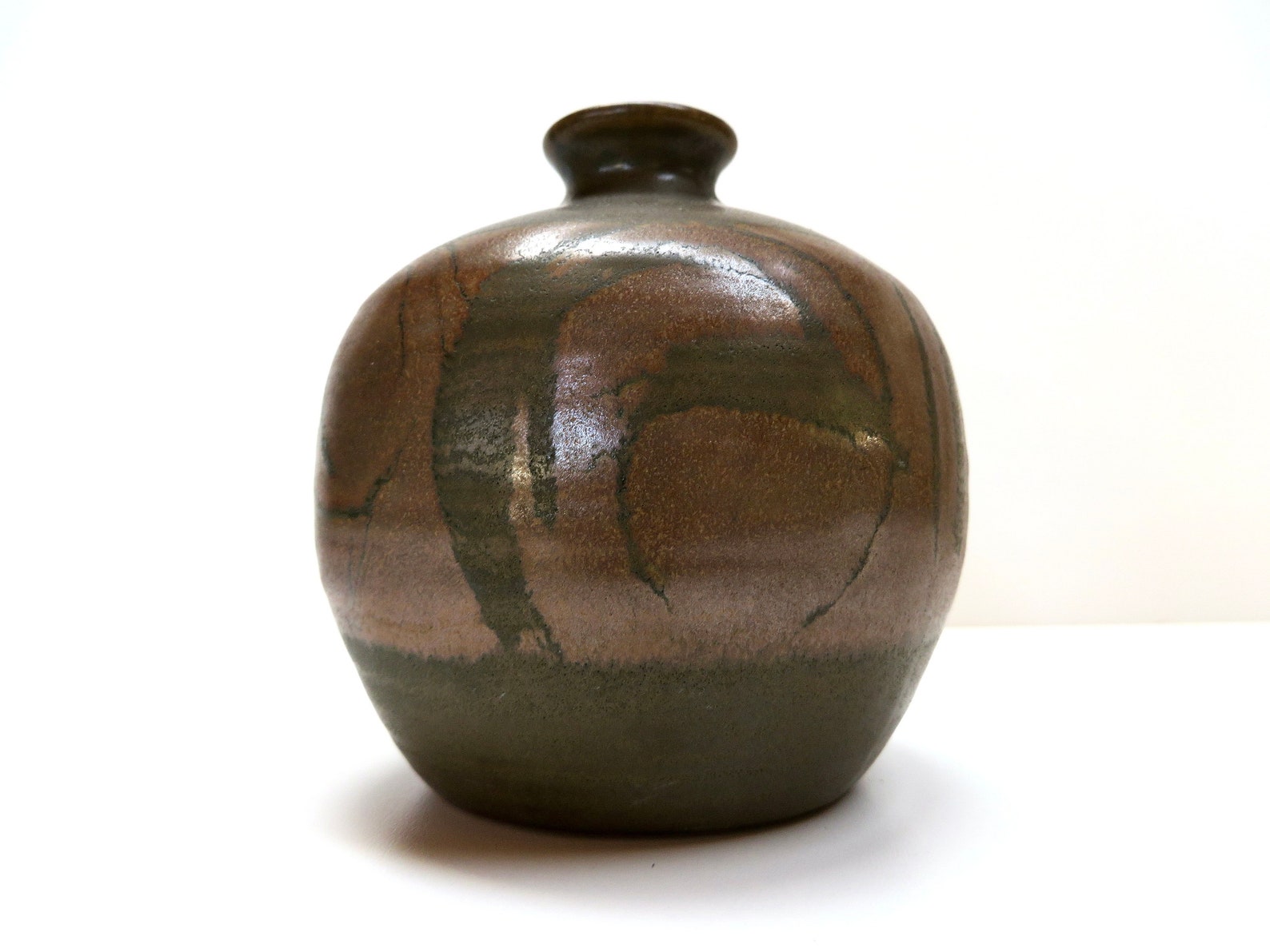 Mid Century Modern Stoneware Designs West Vase SDW Bulbous - Etsy