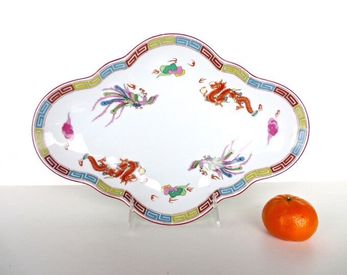 Vintage Nakazato Phoenix and Dragon Serving Dish From Japan , 12" Large ...