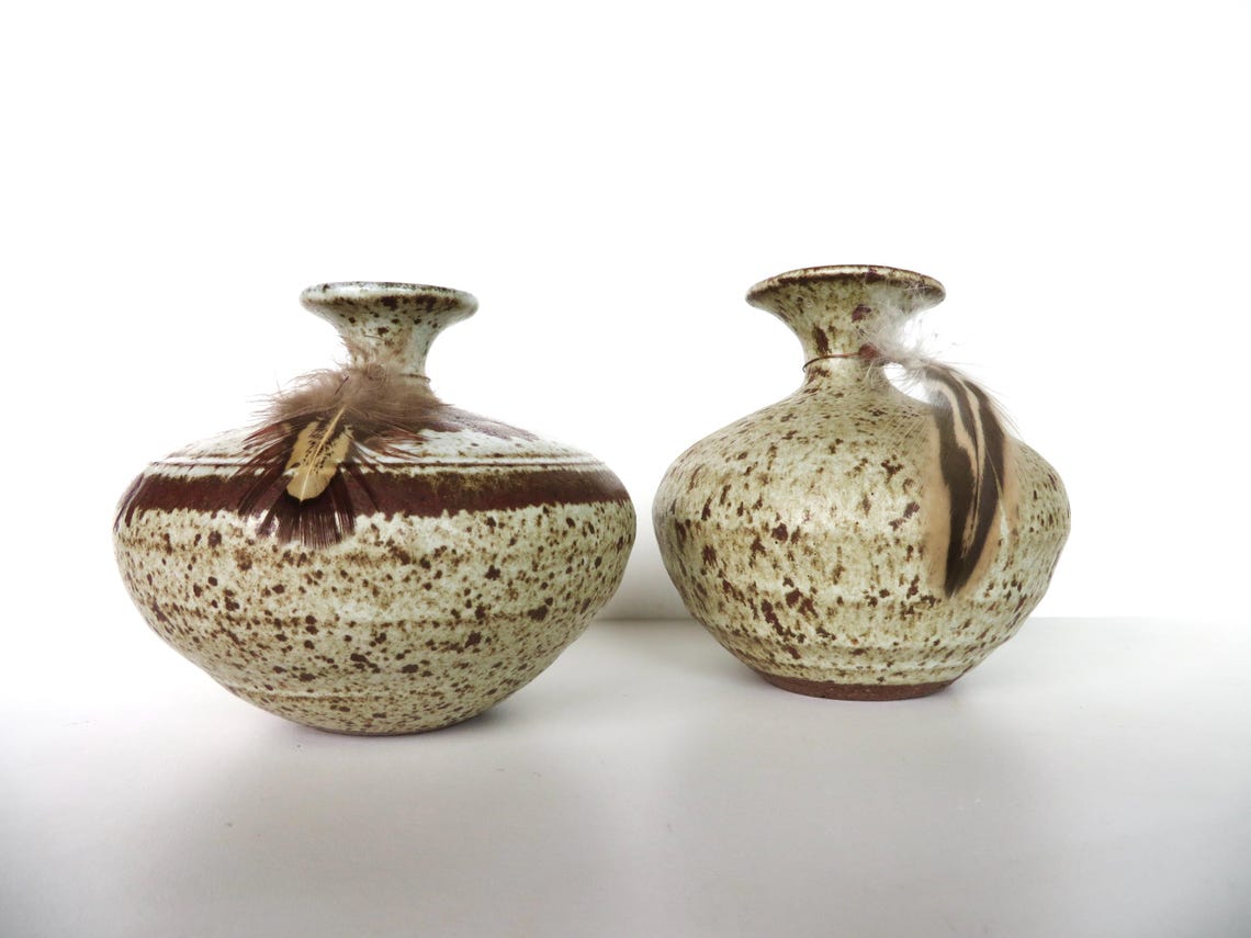 Vintage Roger Butler Feather River Weed Pot, Mid Century Modern Studio ...