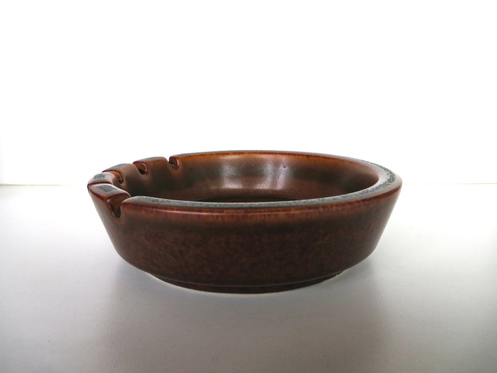 Vintage Arabia Finland Large 6 1/2" Ruska Ashtray, Rustic Modern ...