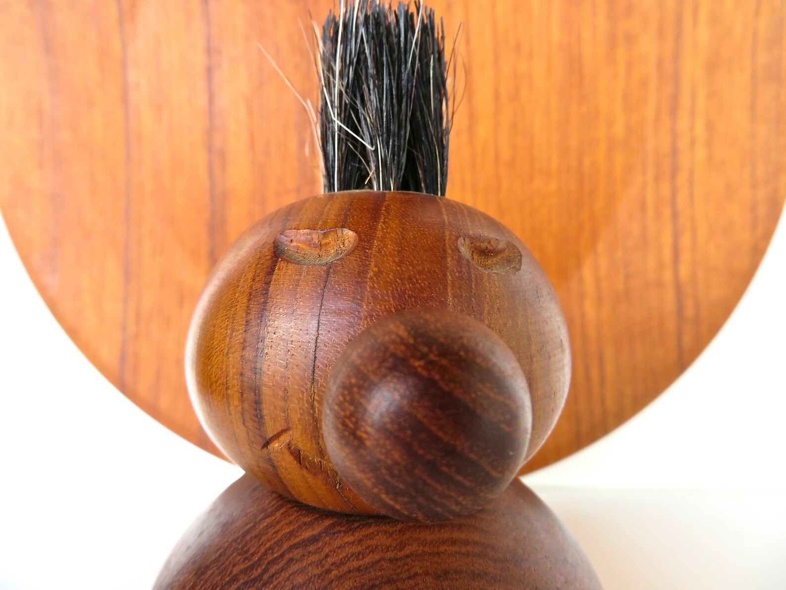 Danish Modern Teak Brush Figurine From Denmark, Scandinavian ...