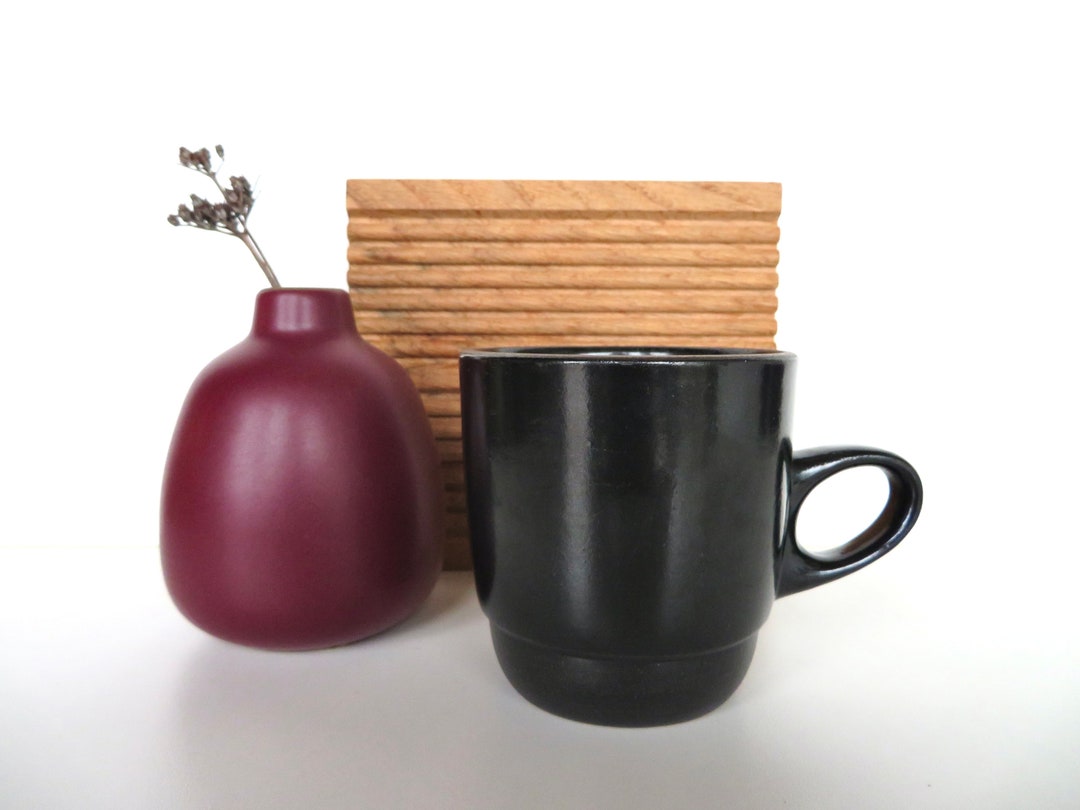 Vintage Heath Ceramics Mug in Black and Brown, Edith Heath Ceramics ...