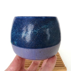 Set of 2 Studio Pottery Cups, Small Hand Made Stoneware Succulent ...