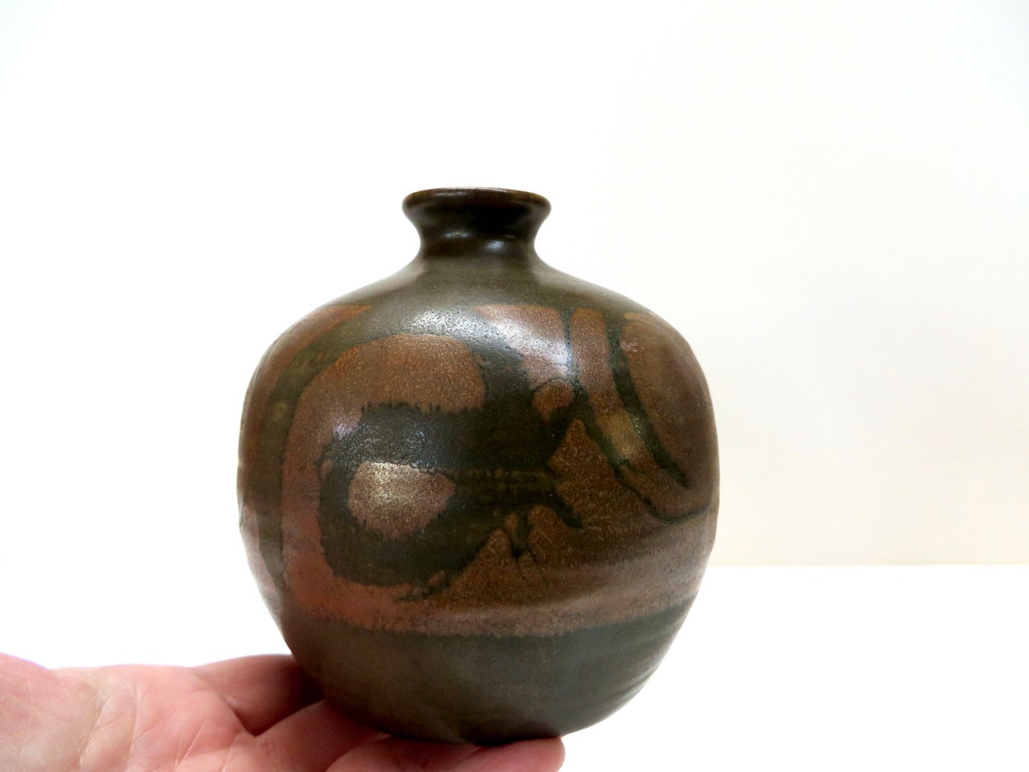 Mid Century Modern Stoneware Designs West Vase SDW Bulbous - Etsy