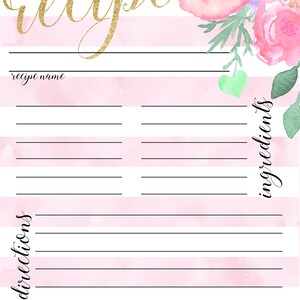 Printable Recipe Book With Recipe Cards and Divider Cards - Etsy