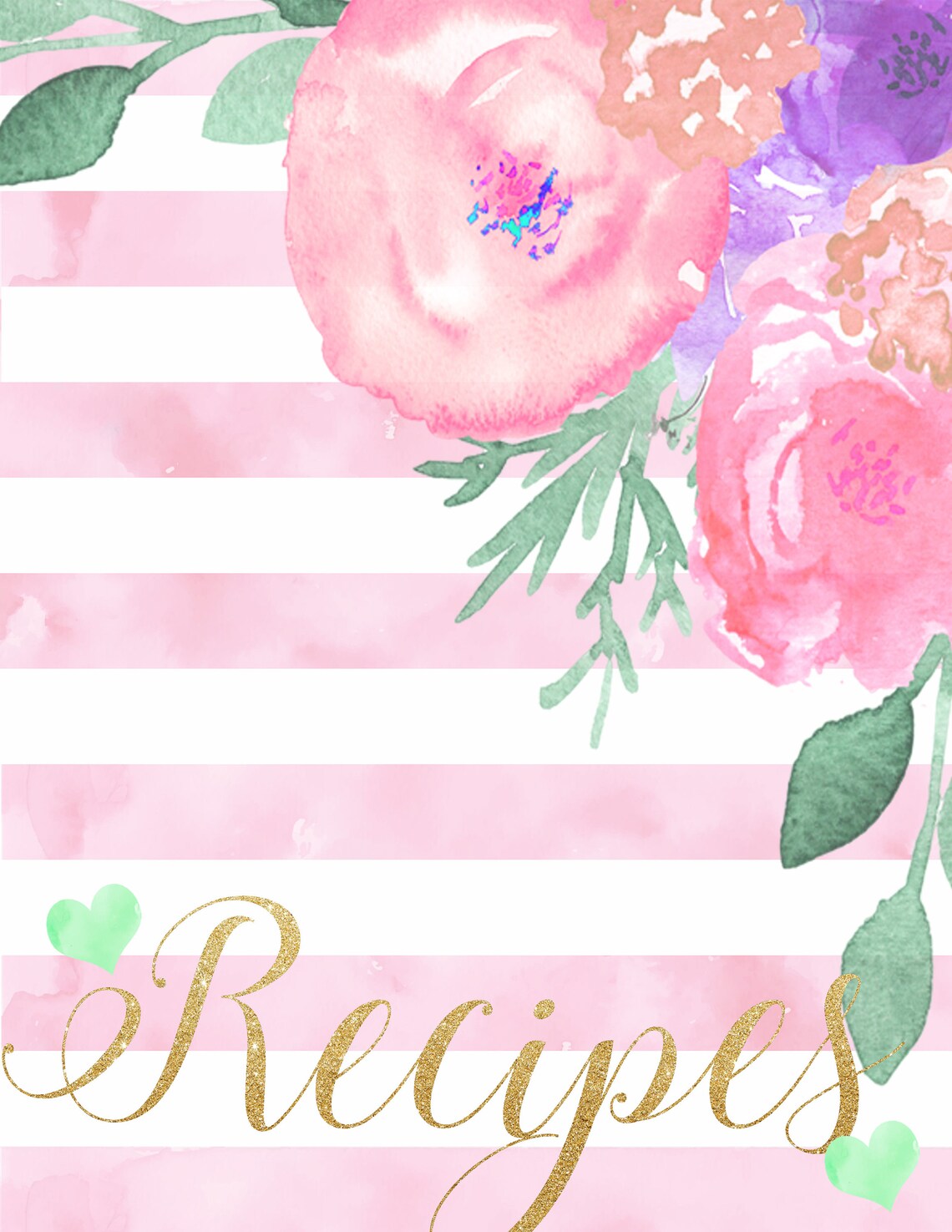 Printable Recipe Book With Recipe Cards and Divider Cards - Etsy