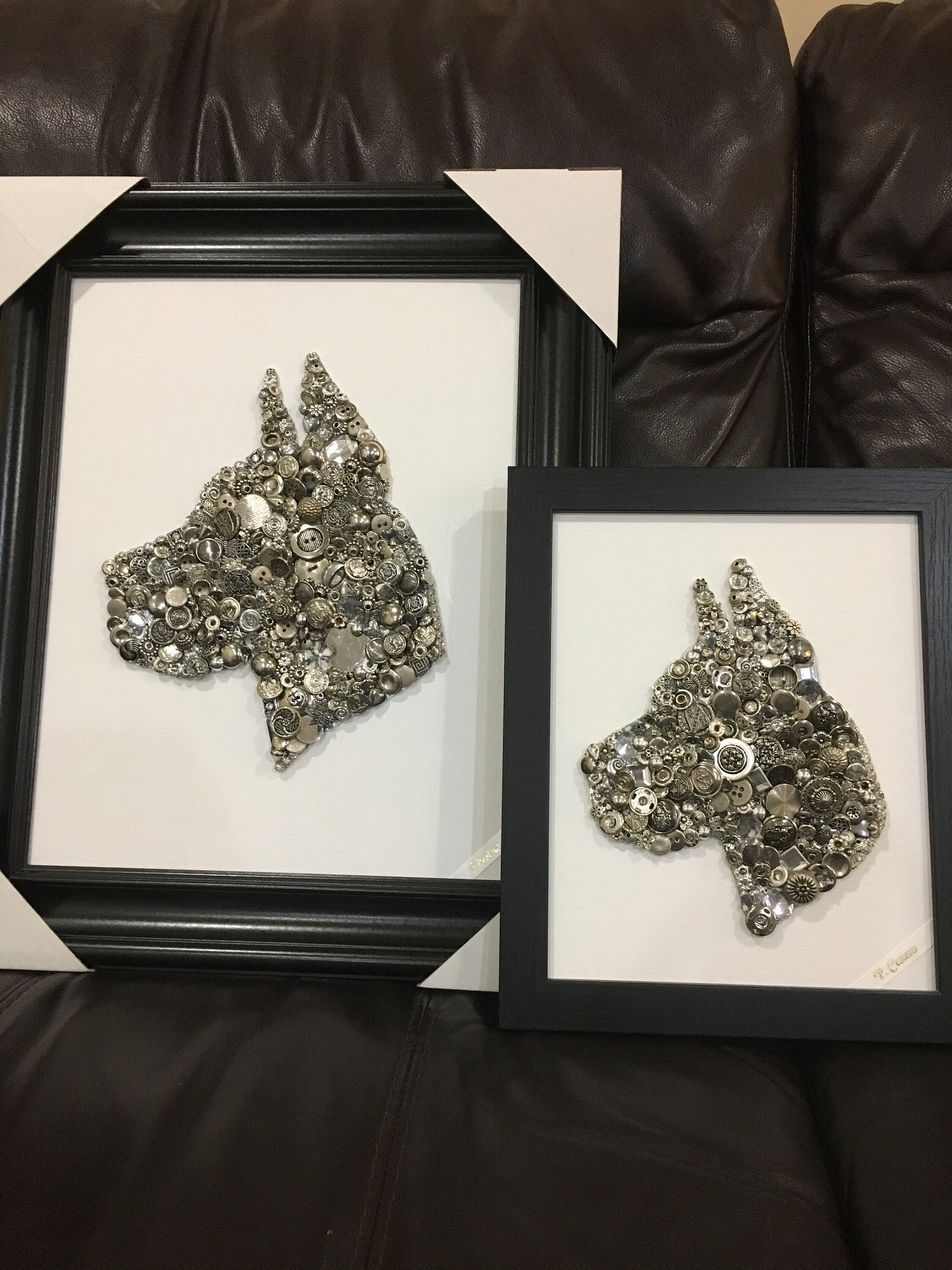 Great Dane Pet Wall Art Dog Lover Art Mixed Button Artwork - Etsy