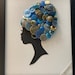 African Art, Tribal Art, Button Art, Wall Decor, African Wall Art, Lady ...