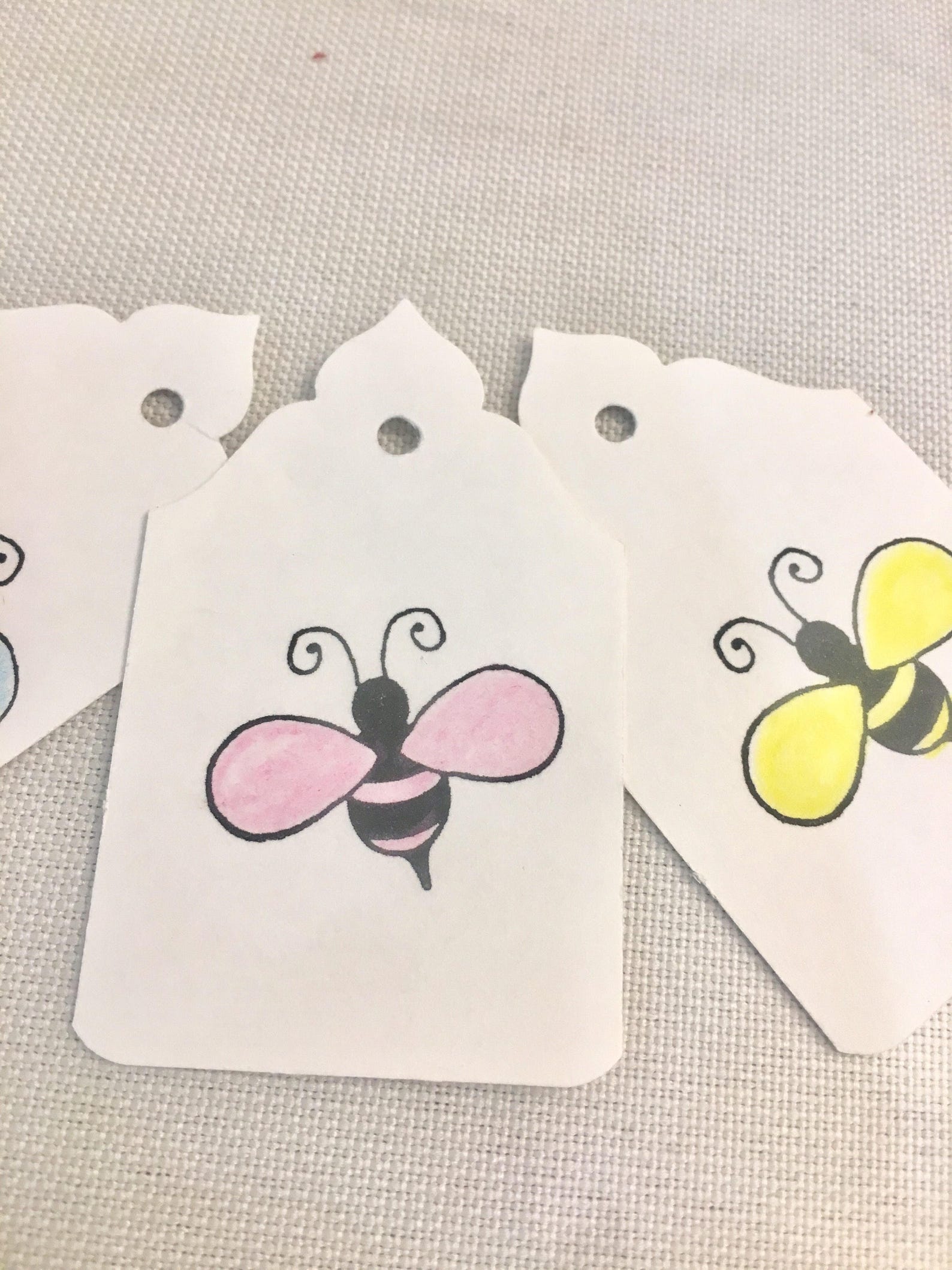 Bumble Bee Tags Baby Shower Tags Bee Tags 20 Assorted Tags - Etsy