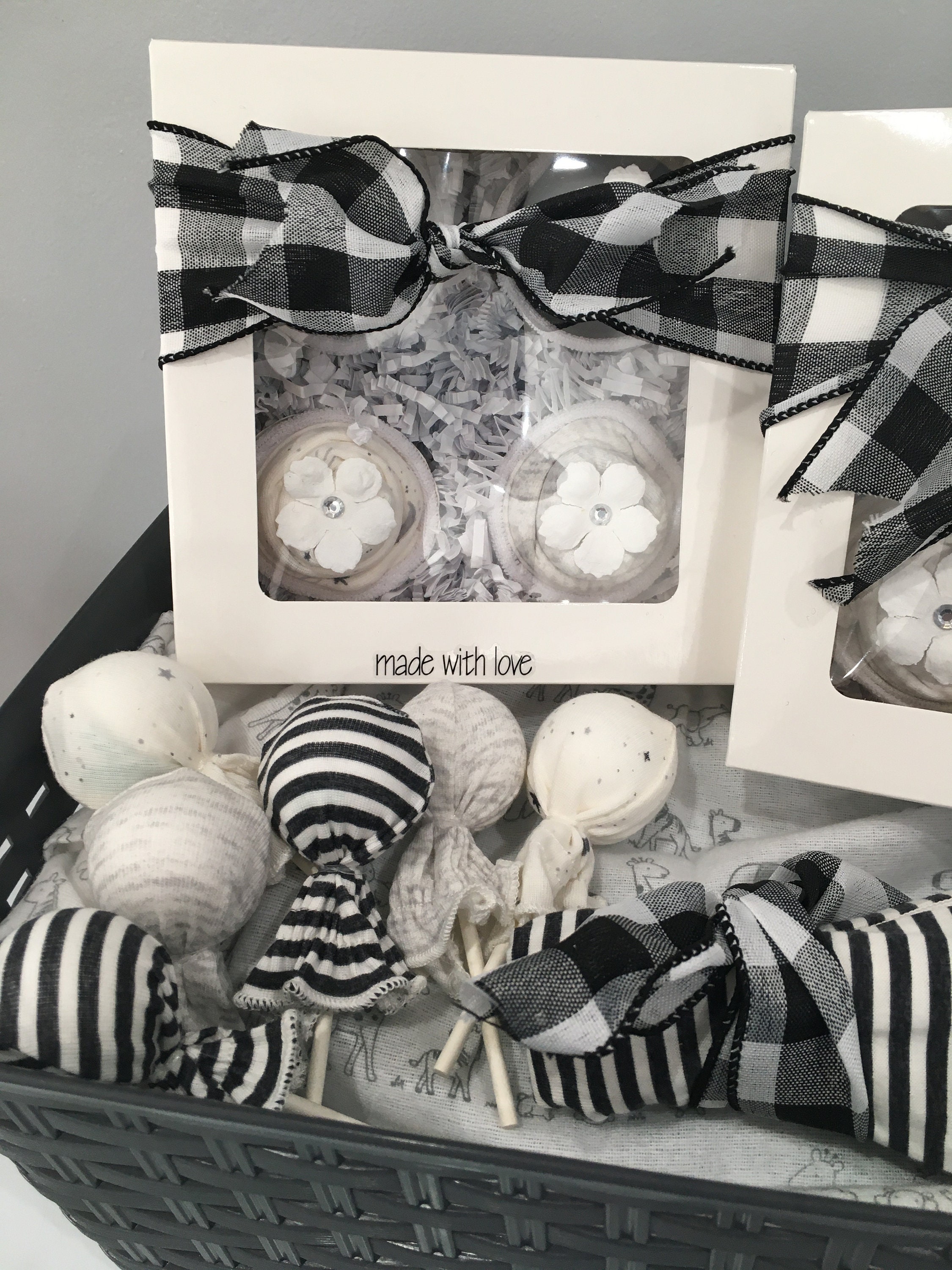 Neutral Baby Gift, Organic Baby Shower Cupcake Onesies, Newborn Gift ...