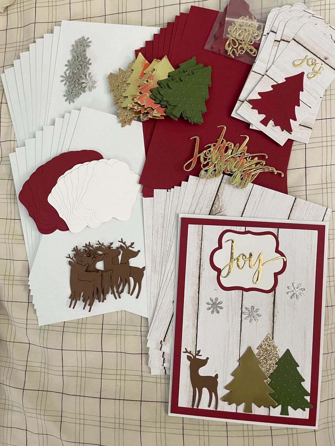 DIY Card Making Kit, 10 Country Cards Christmas 1 Sample + Supplies for ...