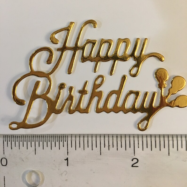 Happy Birthday Die Cuts Five Cut Out Happy Birthday Word - Etsy