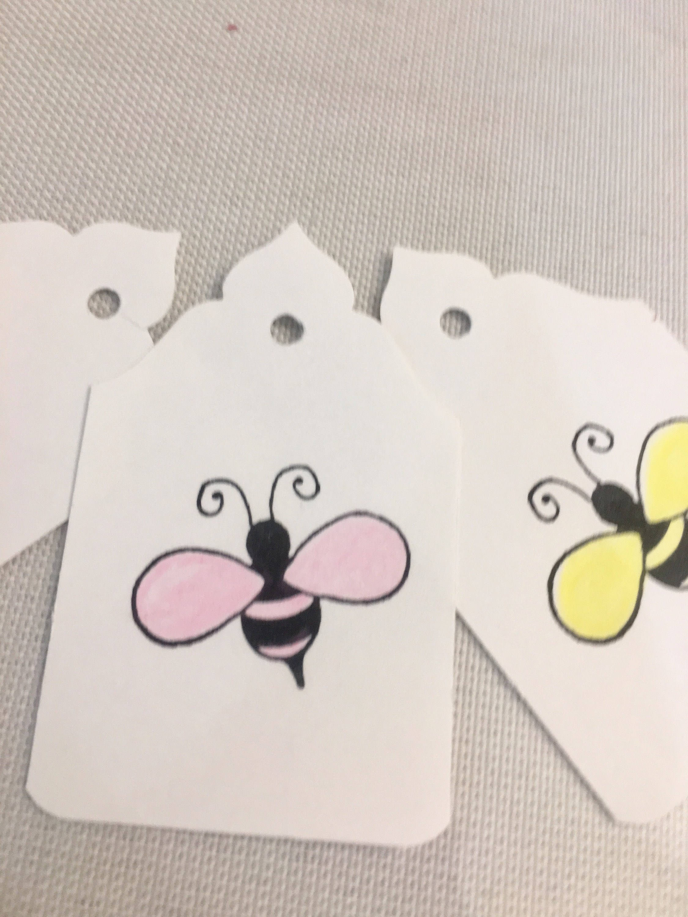 Bumble Bee Tags Baby Shower Tags Bee Tags 20 Assorted Tags - Etsy