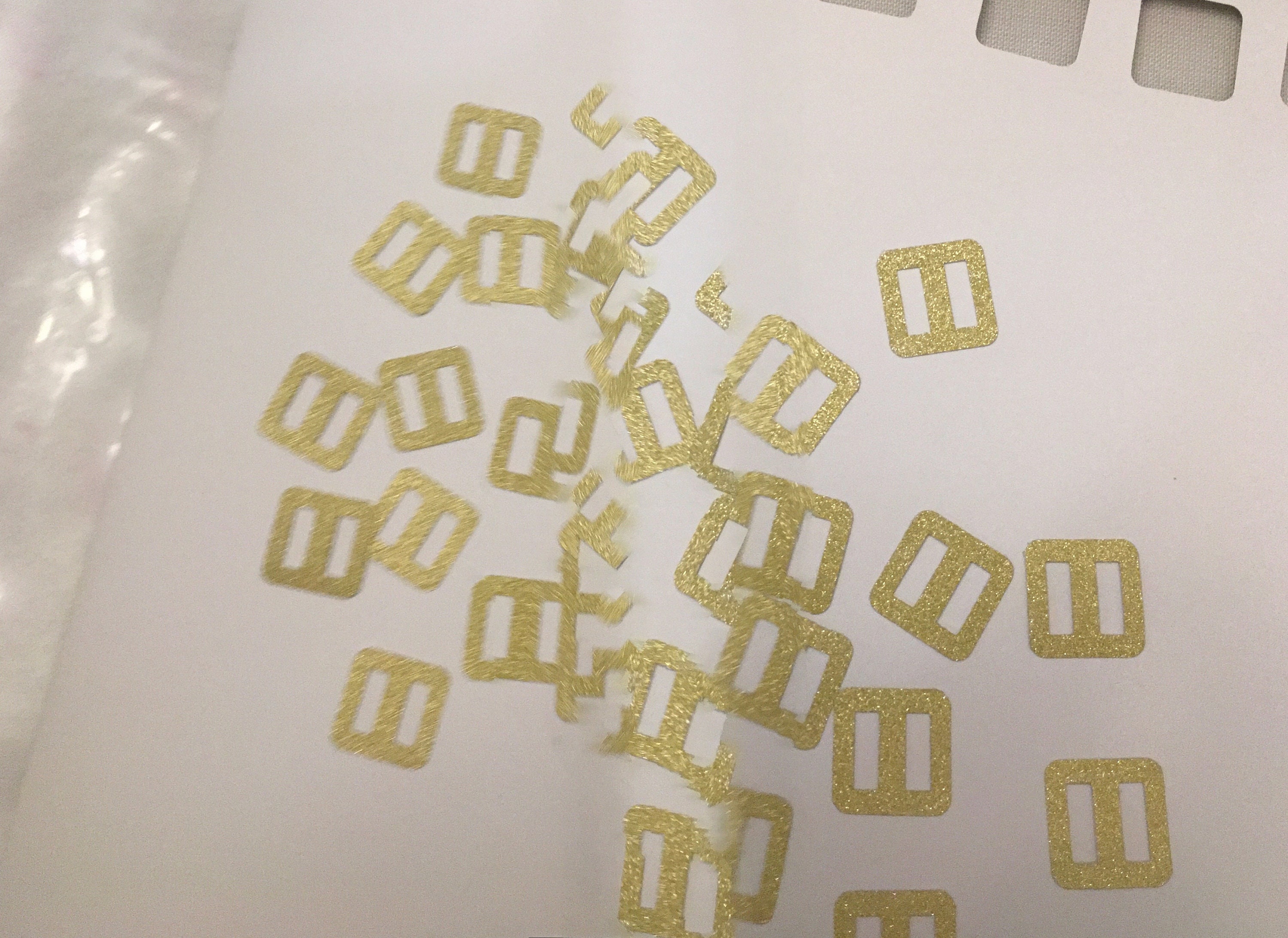 Embellishments, Santa Belt Buckle, 20 Gold Paper Buckles 3/4 by 3/4,for ...