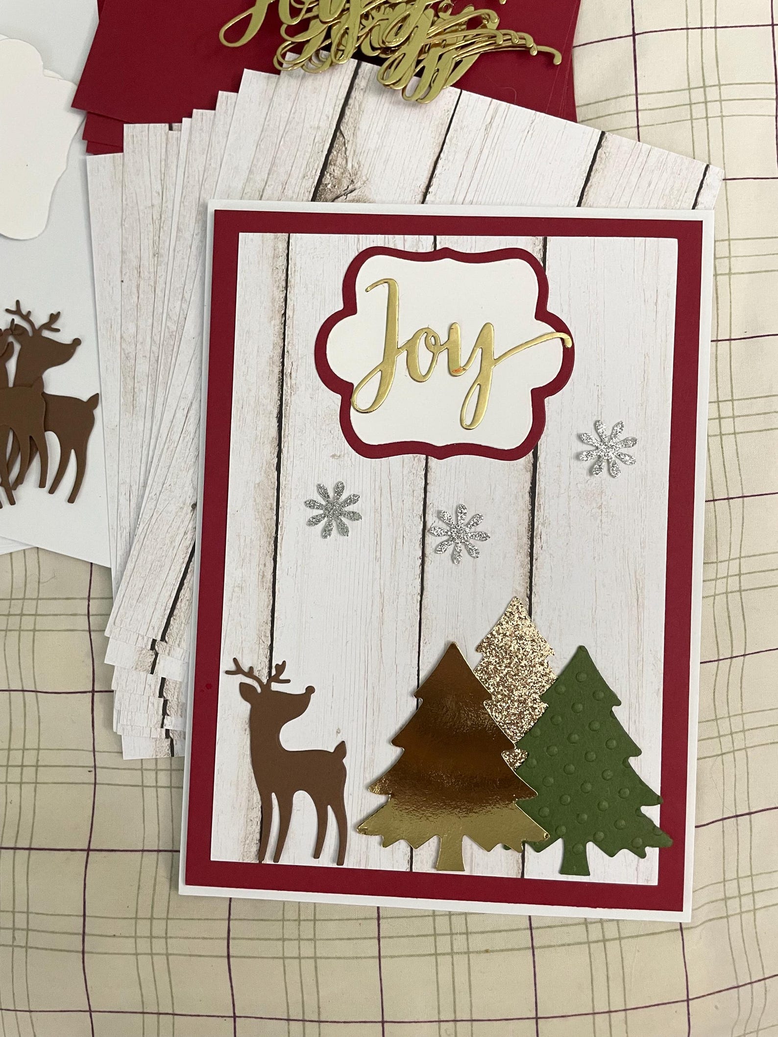 DIY Card Making Kit, 10 Country Cards Christmas 1 Sample + Supplies for ...